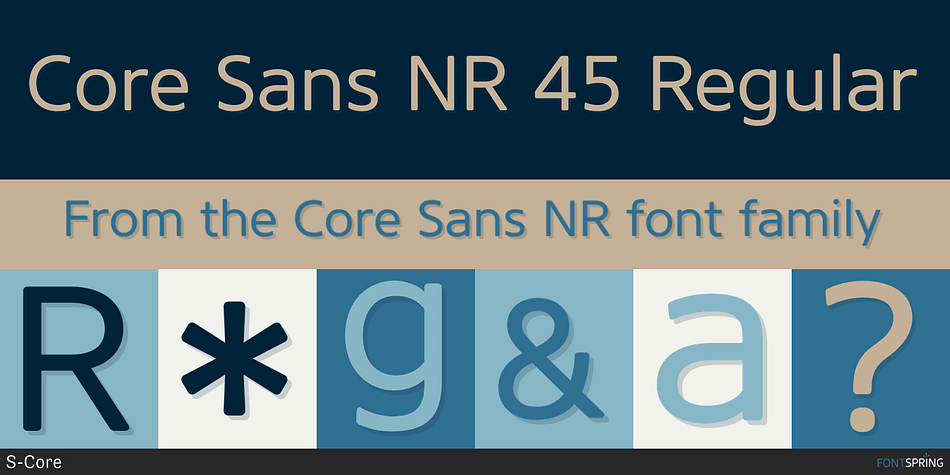 Core Sans NR 45 Regular Font