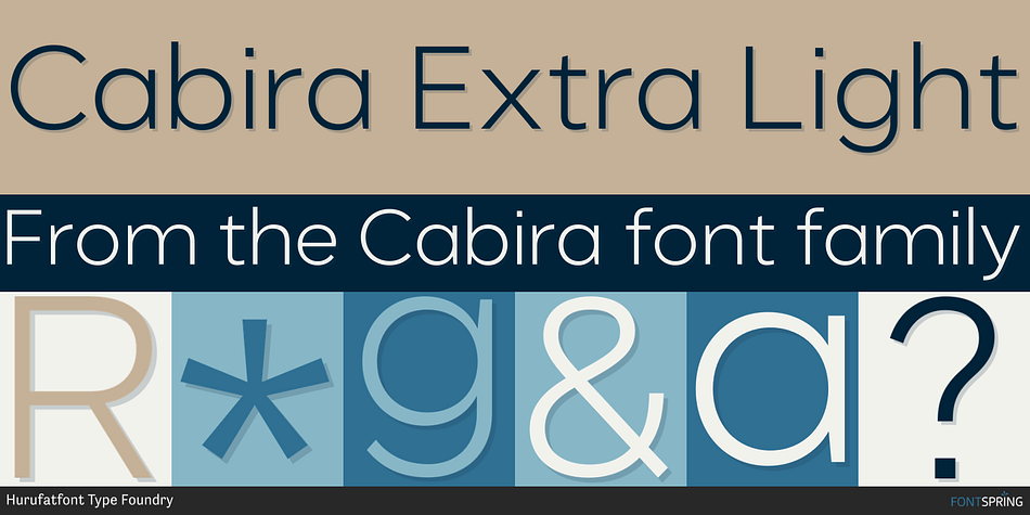 Cabira Extra Light Font