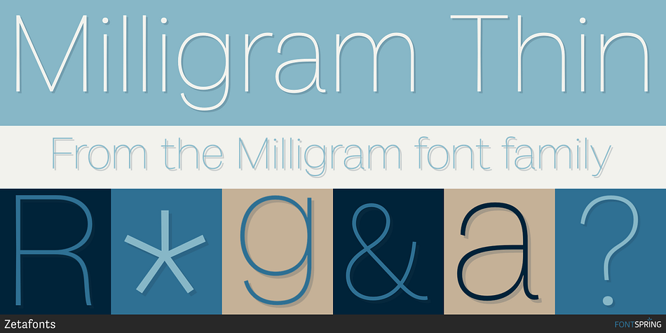 Milligram Regular Font