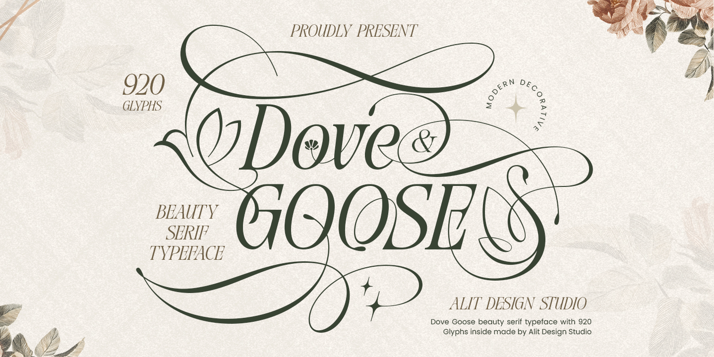 Dove and Goose Font