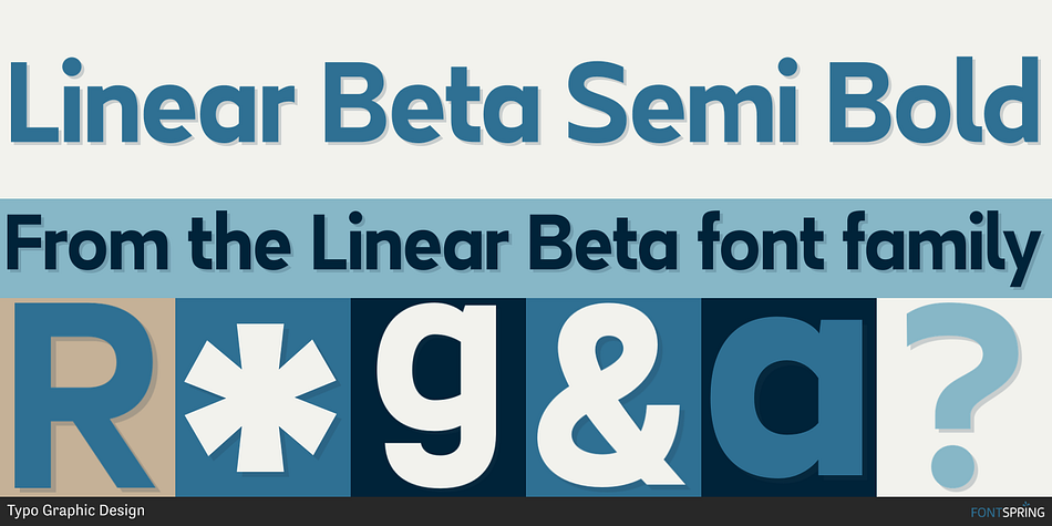 Linear Beta Semi Bold Font