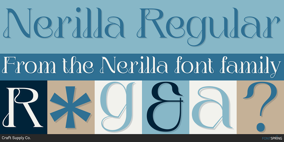Nerilla Regular Font
