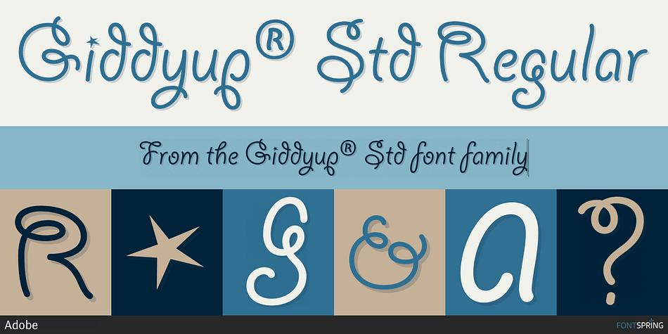 Giddyup® Std Font