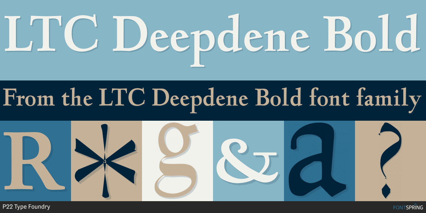 LTC Deepdene Bold Font
