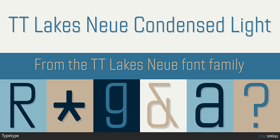 TT Lakes Neue Condensed Light Font