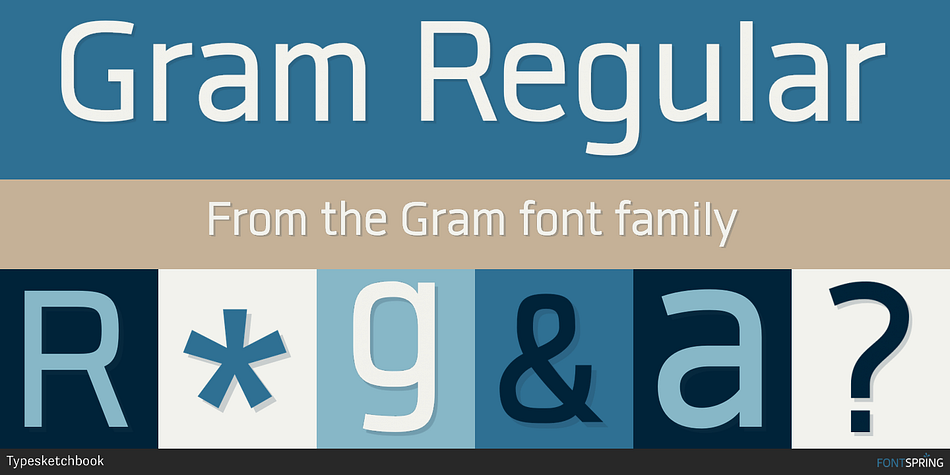 Gram Regular Font