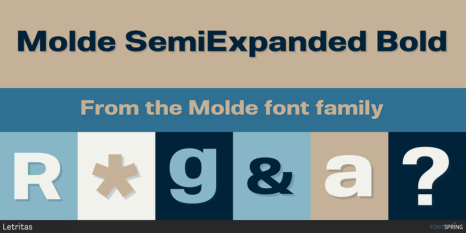 Molde SemiExpanded Bold Font