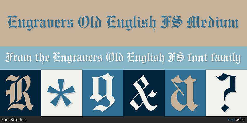 Engravers Old English FS Font
