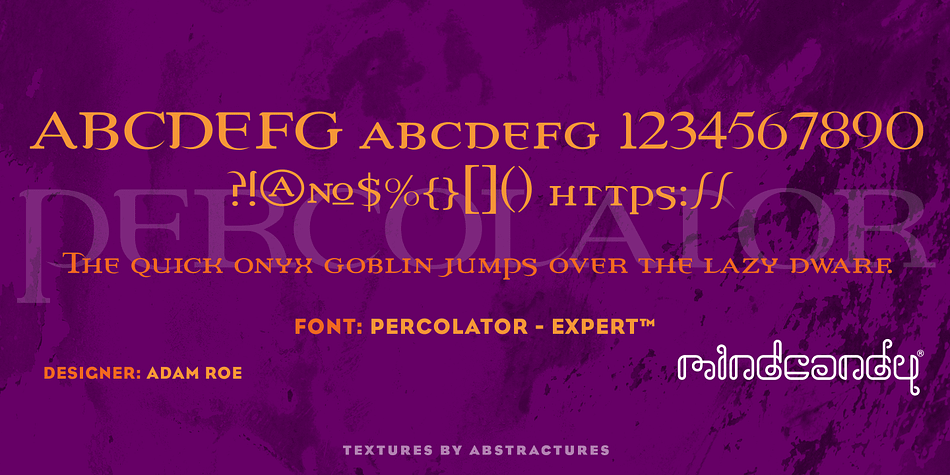 Percolator™ Font