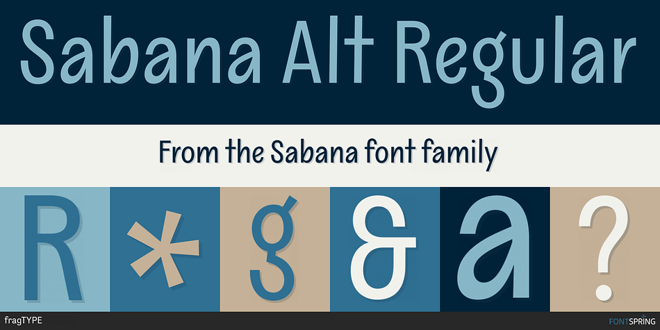 Sabana Alt Font