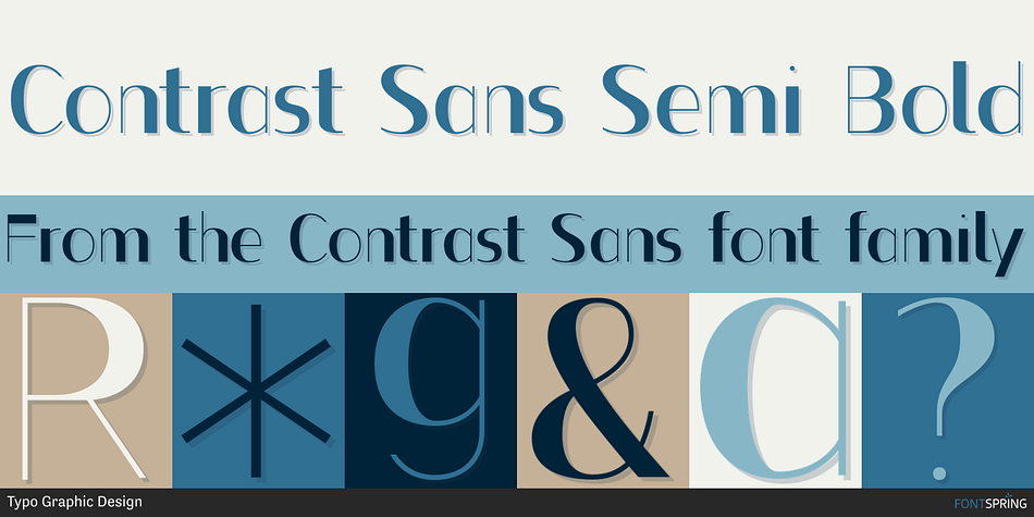 Contrast Sans Semi Bold Font