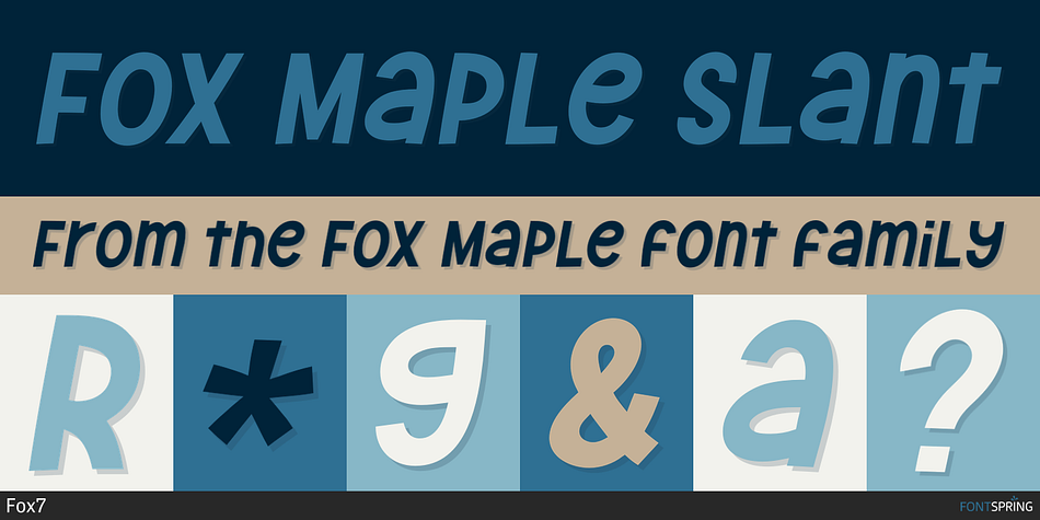 Fox Maple Slant Font