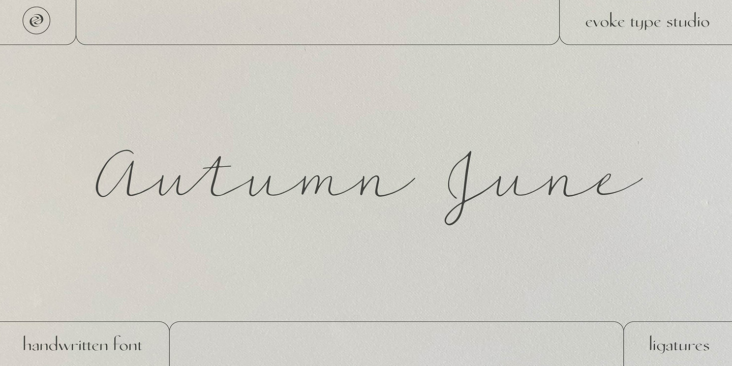 Autumn June Font