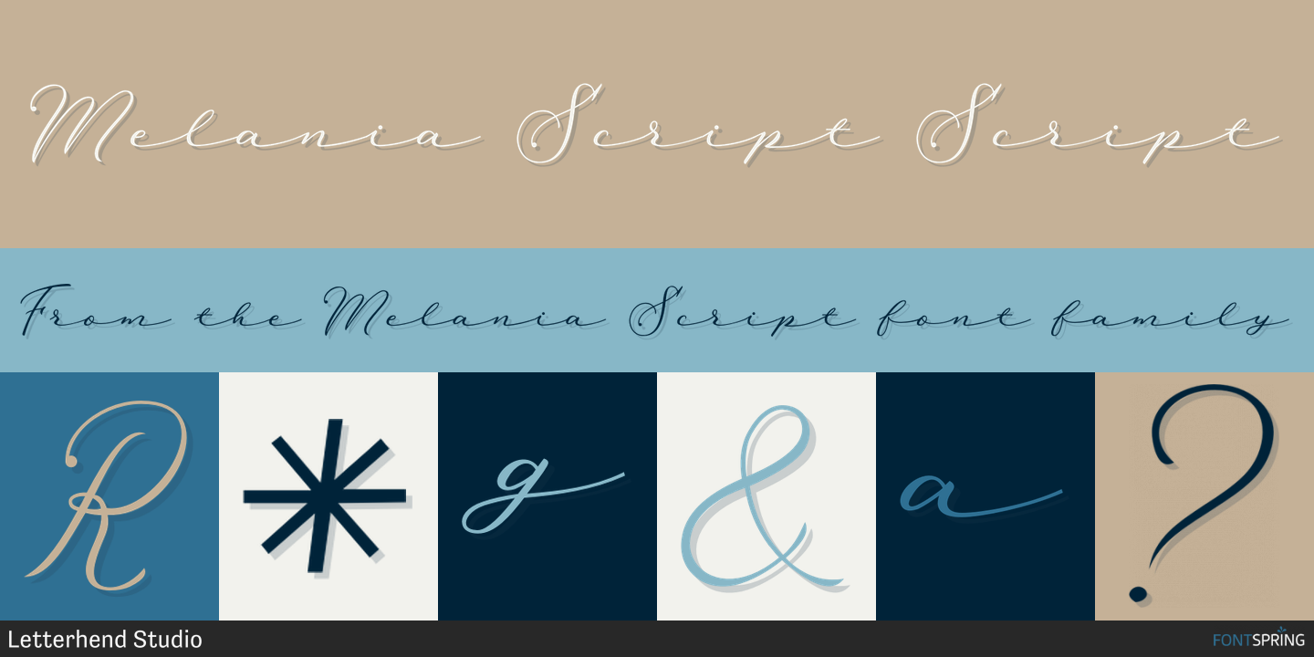 Fonts similar to Melania Script
