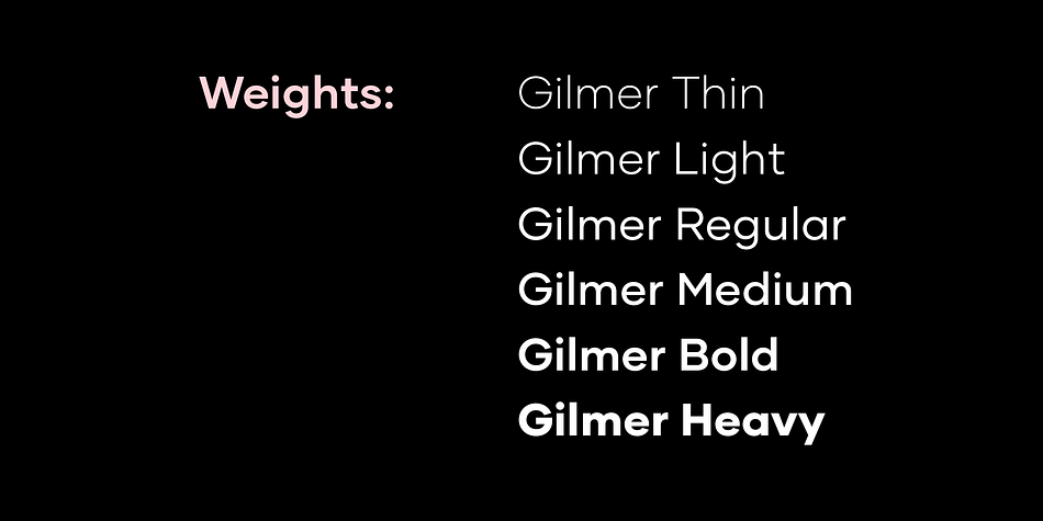 Gilmer Font
