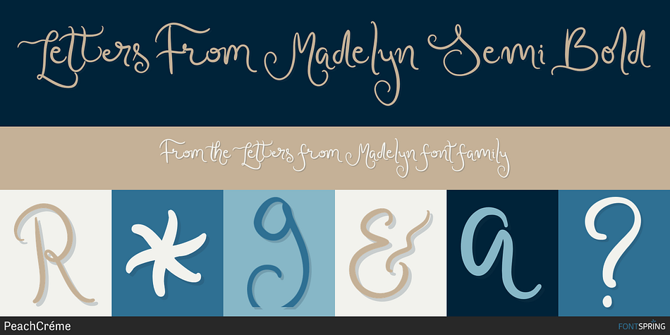 Letters From Madelyn Semi Bold Font