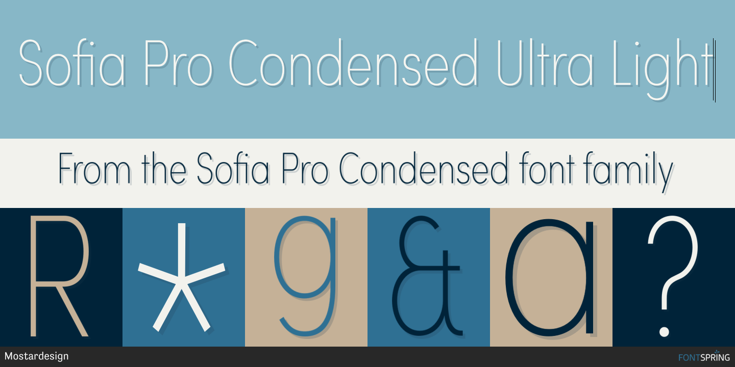 Fonts similar to Sofia Pro Condensed