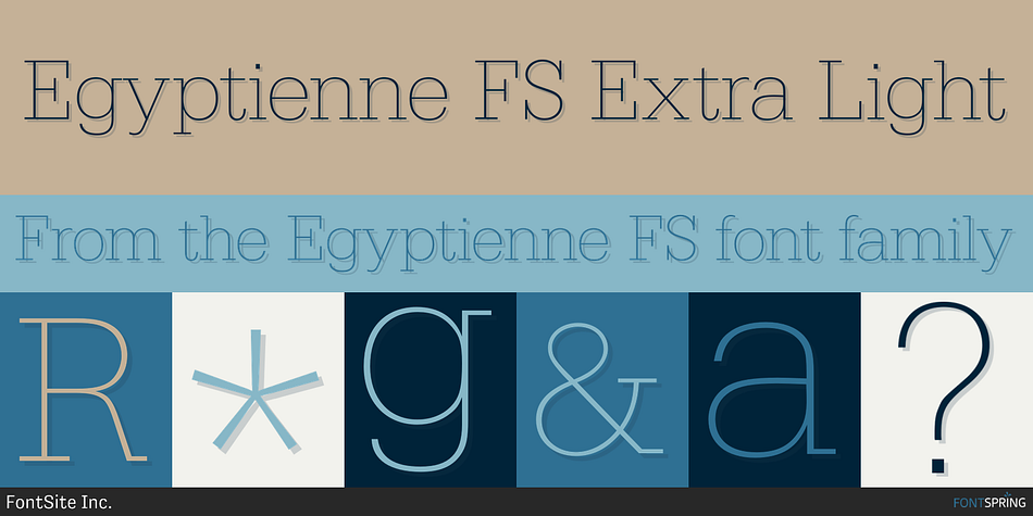 Egyptienne FS Font Family by FontSite Inc. - Fontspring