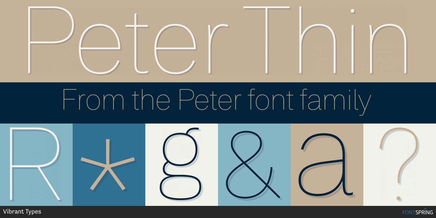 Fonts similar to Peter
