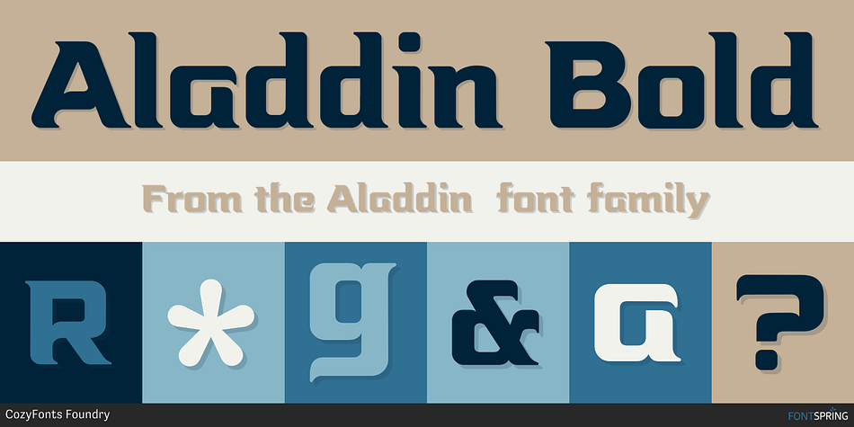 Aladdin Bold Font
