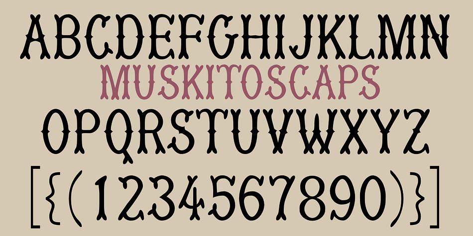 MuskitosCaps Font