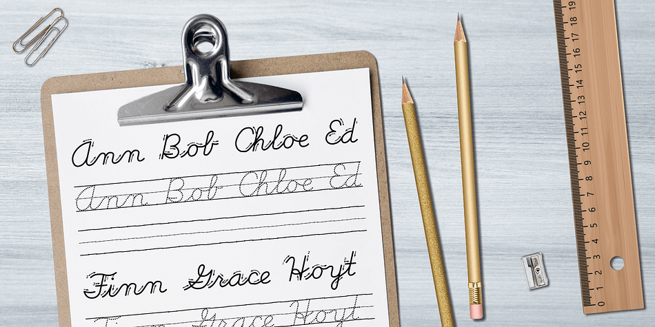 School Cursive Font