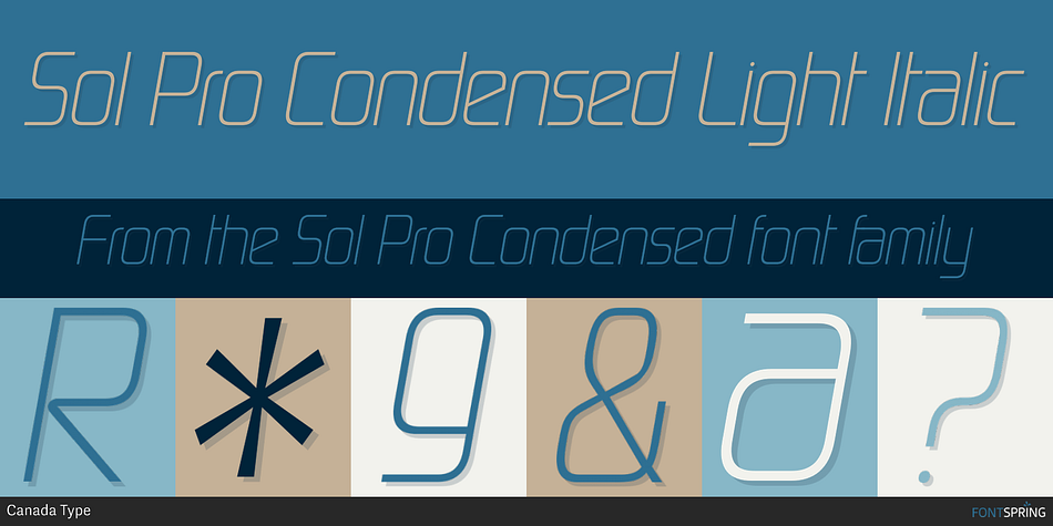 Sol Pro Condensed Font