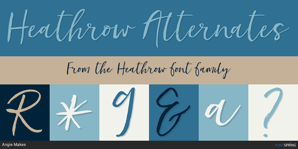 Heathrow Alternates Font