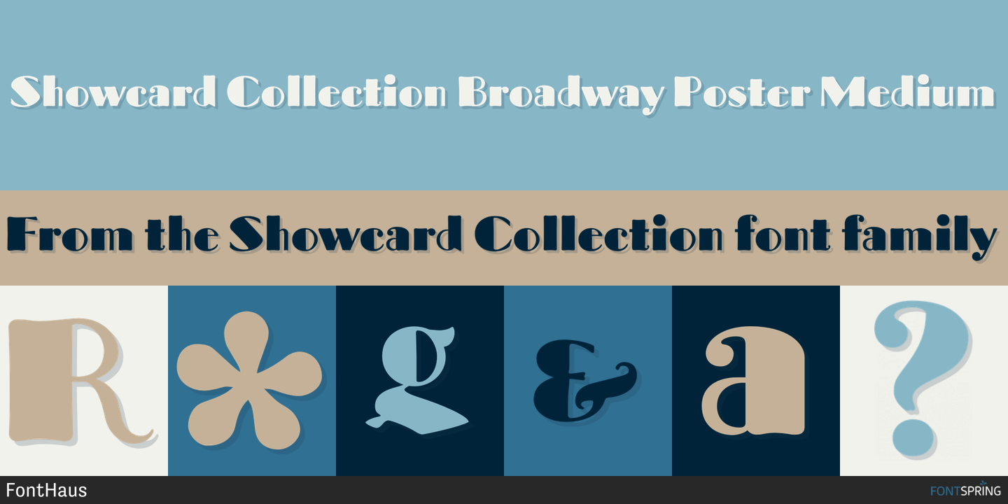 Fonts similar to Showcard Collection