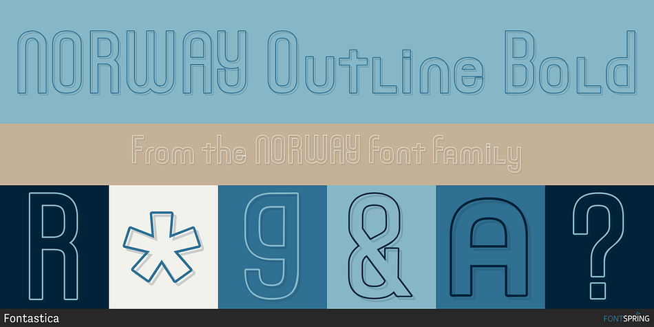 NORWAY Outline Bold Font
