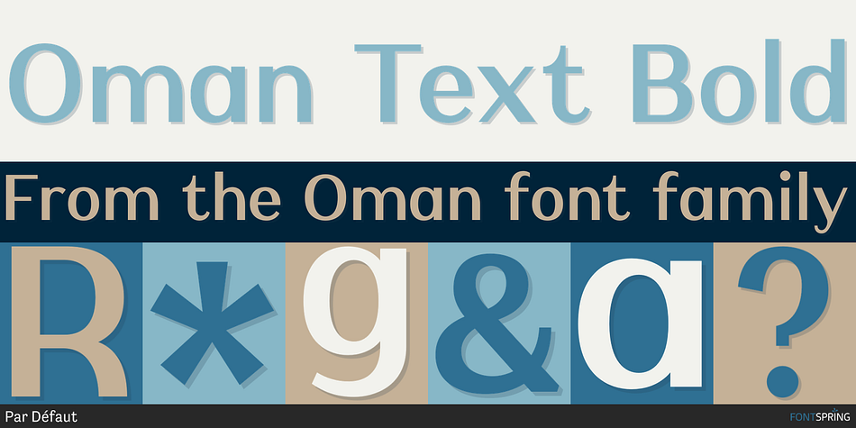 Oman Text Bold Font
