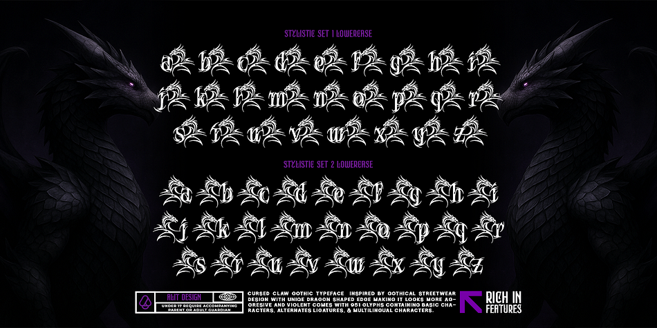 Cursed Claw Font