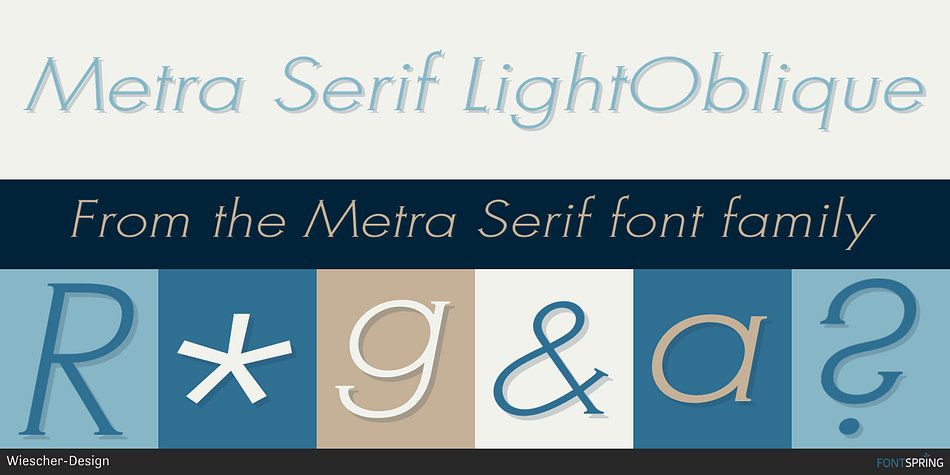 Metra Serif Font