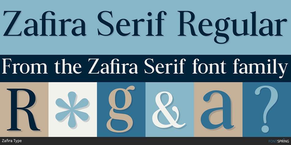 Zafira Serif Font