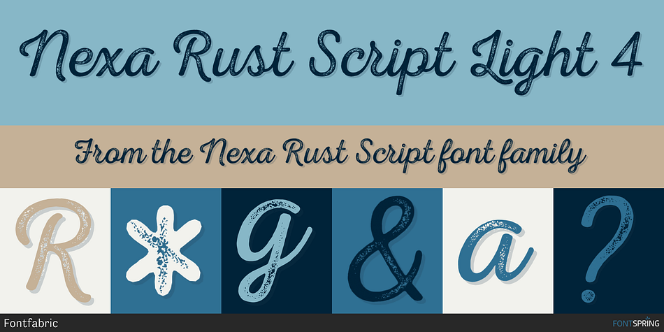 Nexa Rust Script Light 4 Font