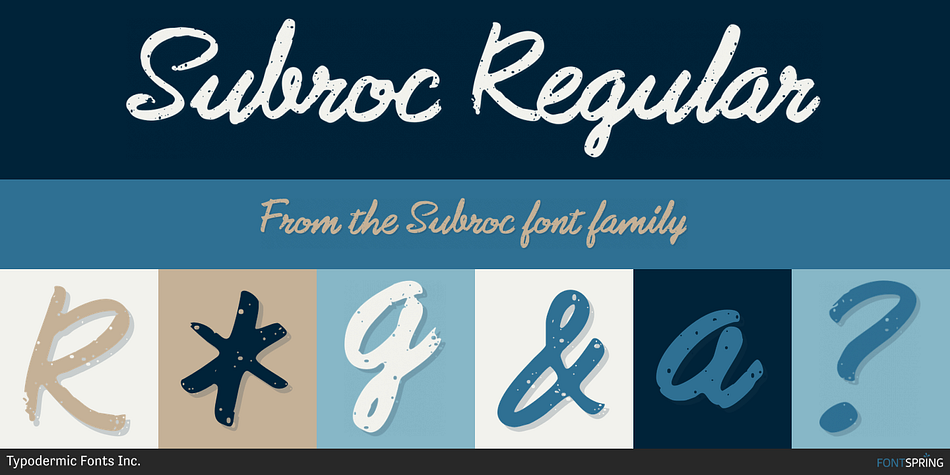 Subroc Regular Font