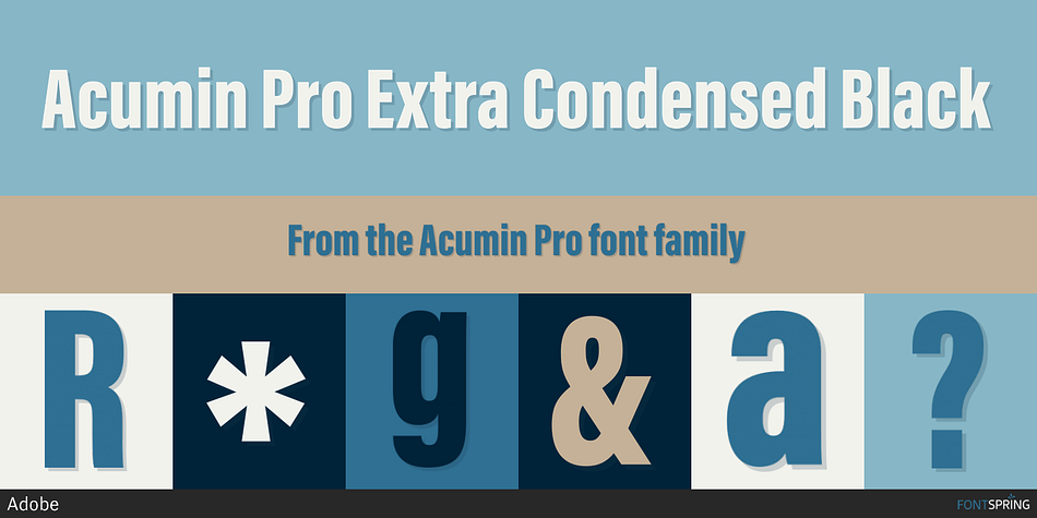 Acumin Pro Extra Condensed Font