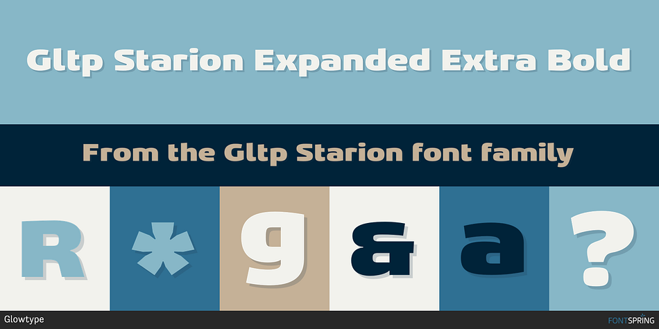 Gltp Starion Expanded Extra Bold Font