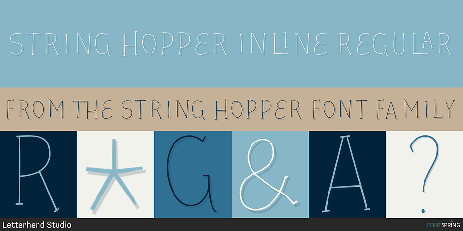 String Hopper Inline Regular Font