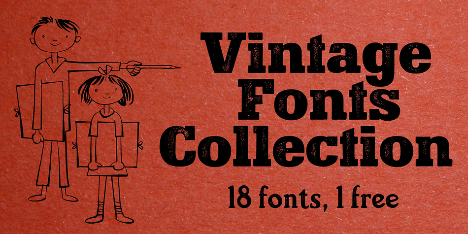 Vintage Fonts Collection Font