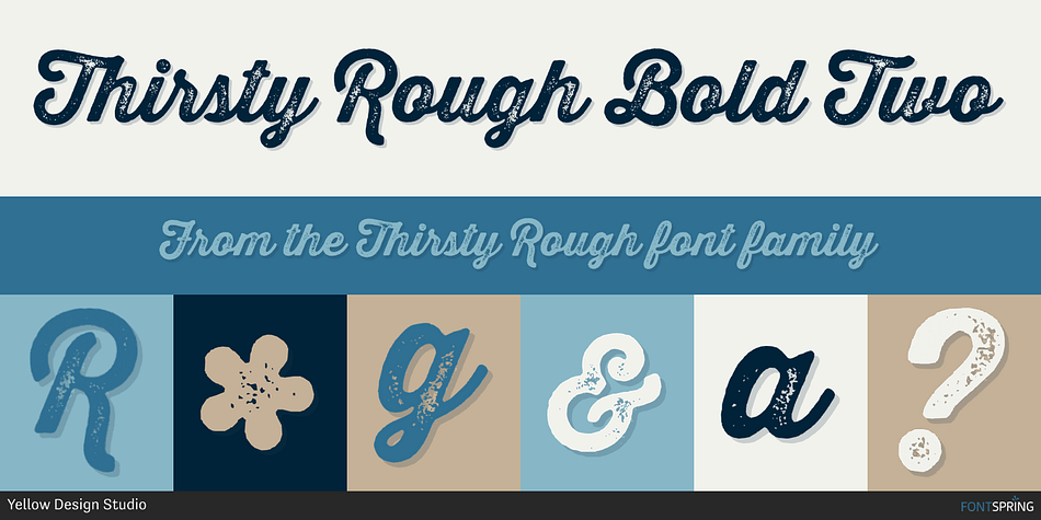Thirsty Rough Bold Bundle Font