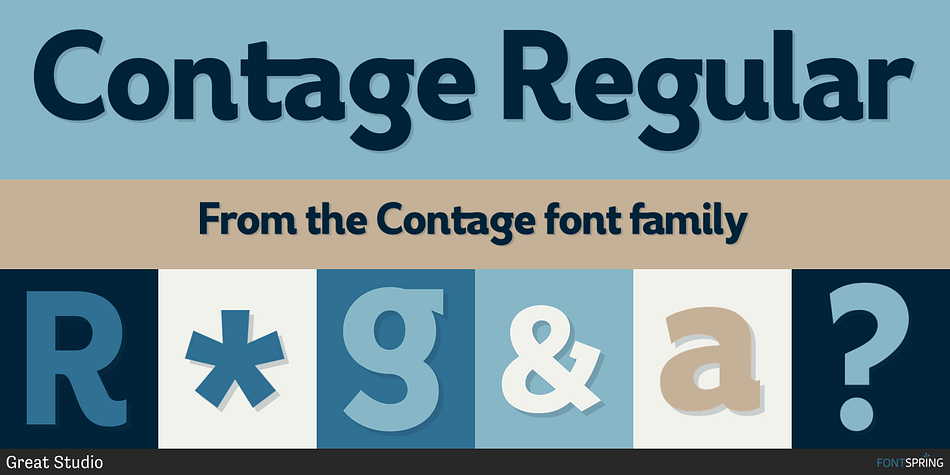 Contage Regular Font