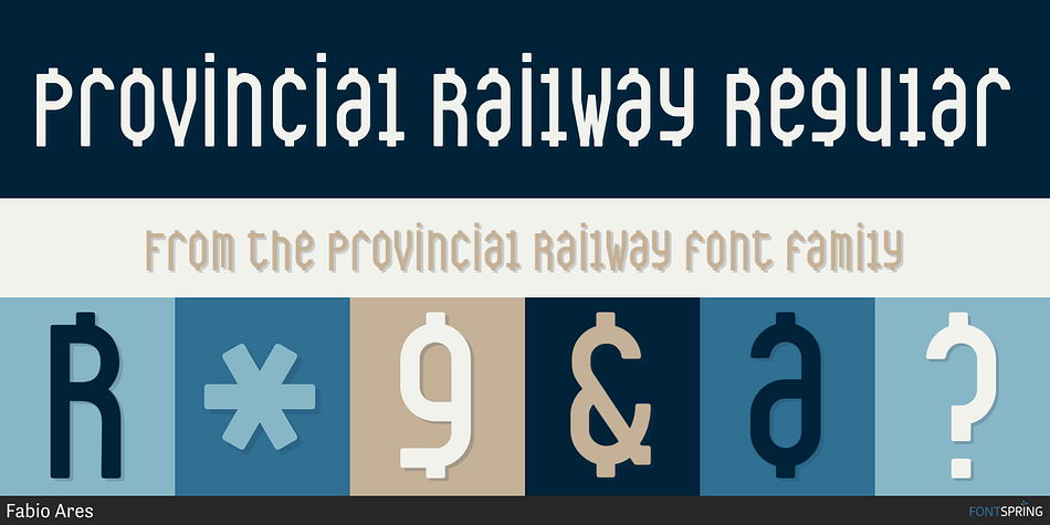 Provincial Railway Regular Font