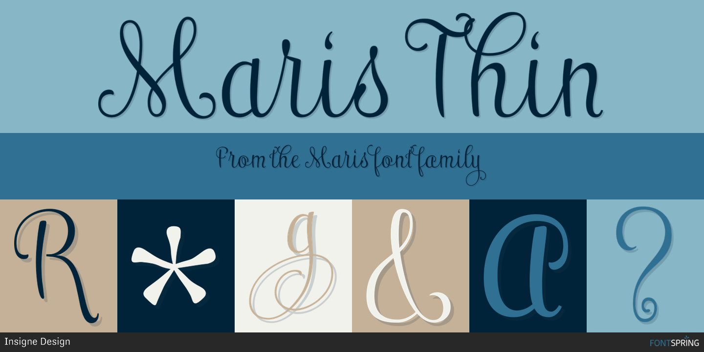 Fonts similar to Maris
