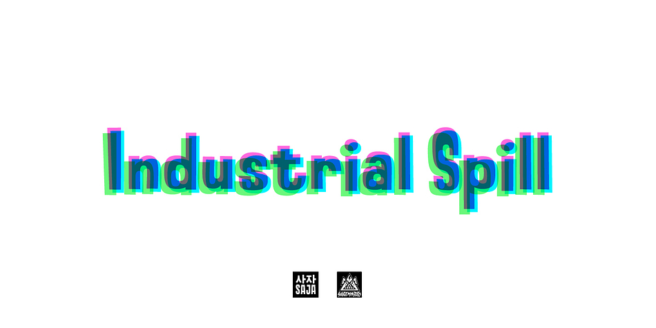 Industrial Spill Font