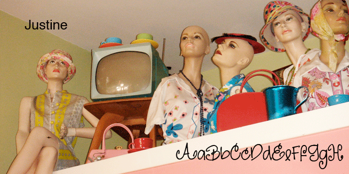 Justine Regular Font
