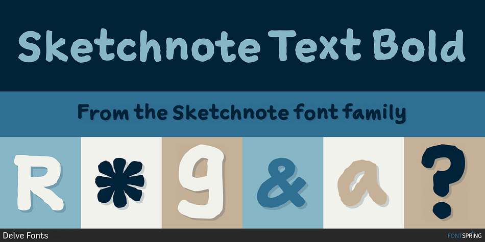 Sketchnote Text Bold Font