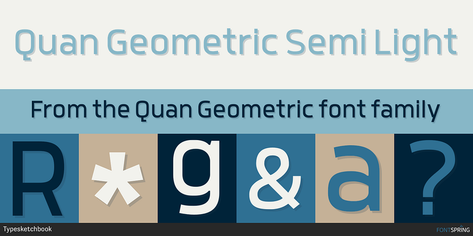 Quan Geometric Semi Light Font