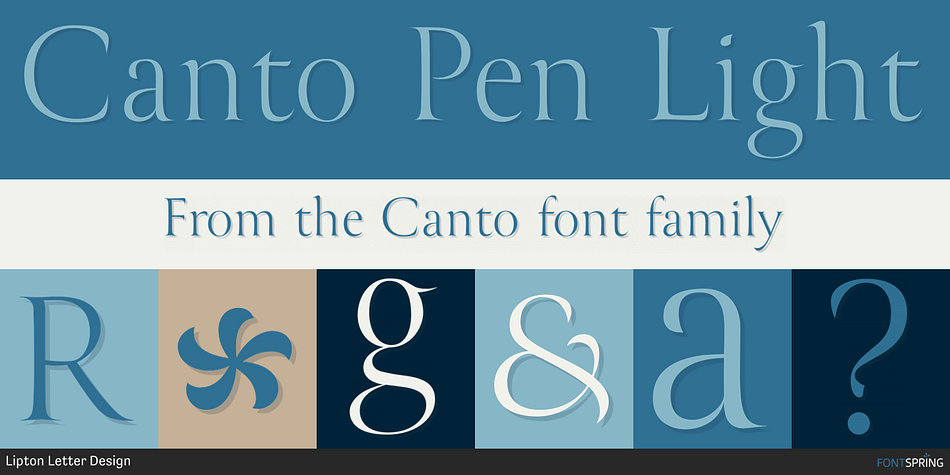 Canto Pen Light Font