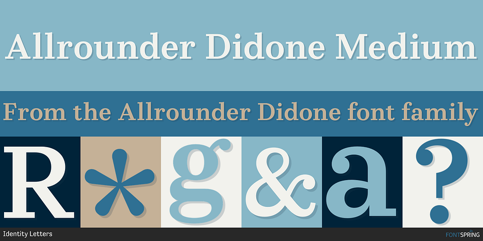 Allrounder Didone Medium Font